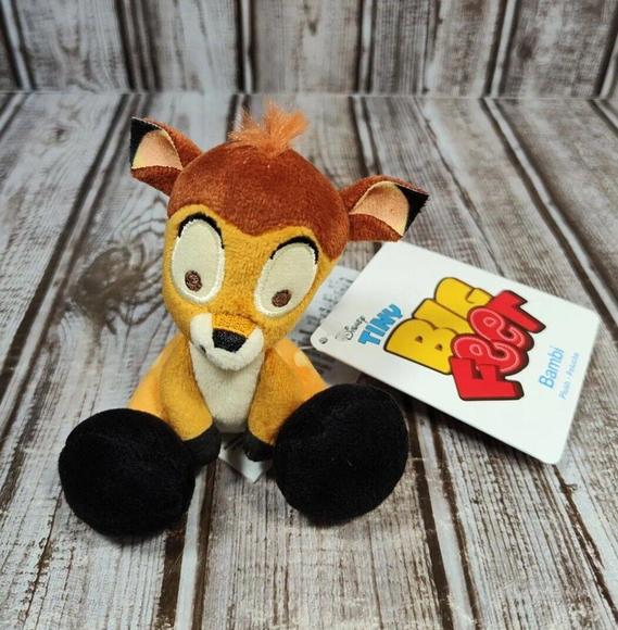 Disney | Toys | Disney Store Bambi Tiny Big Feet Plush W Tag | Poshmark